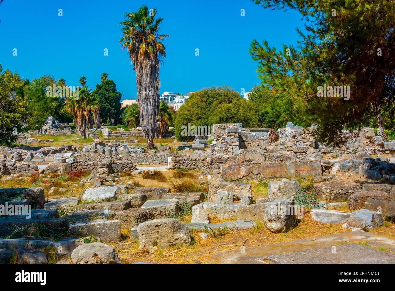Ancient agora at Greek island Kos Stock Photo - Alamy