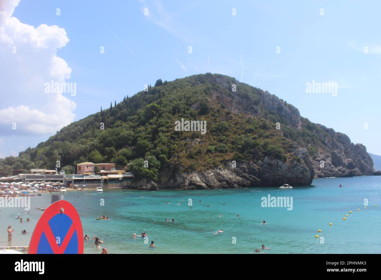 Greece, Corfu Mountain and Sea Life Stock Photo - Alamy