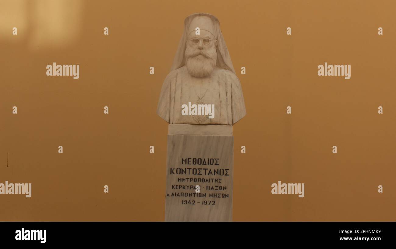 Greece, Corfu Mountain and Sea Life Stock Photo - Alamy