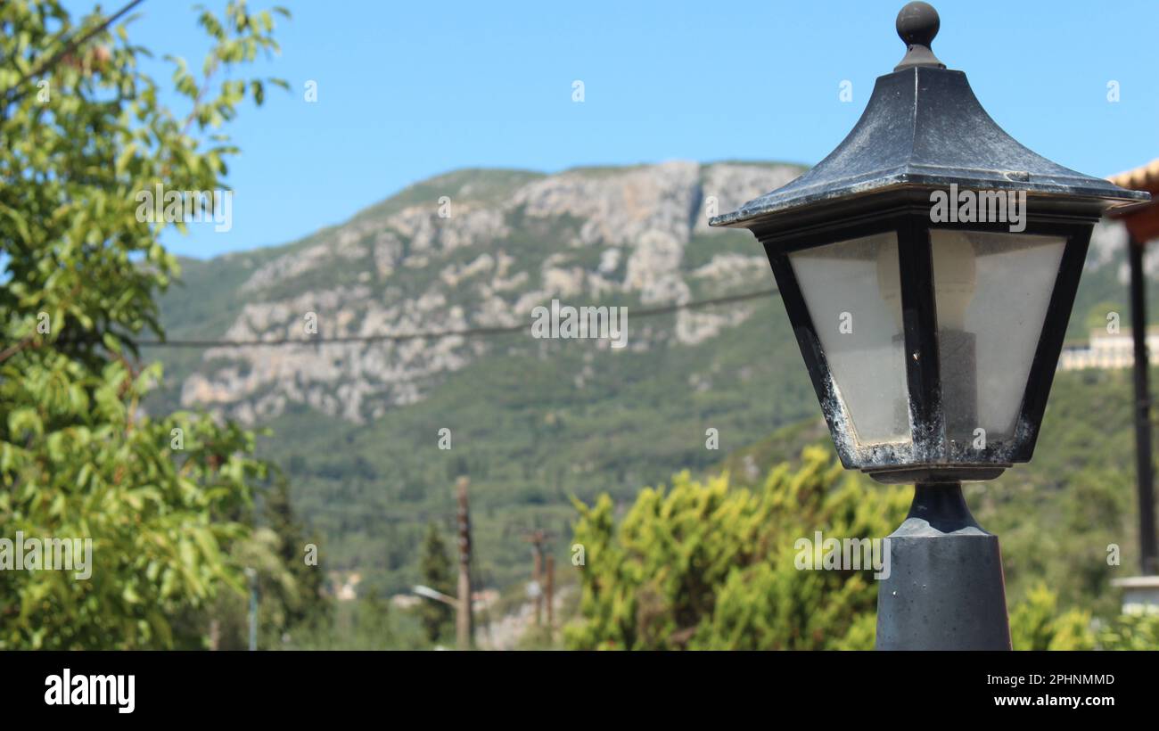 Greece, Corfu Mountain and Sea Life Stock Photo - Alamy