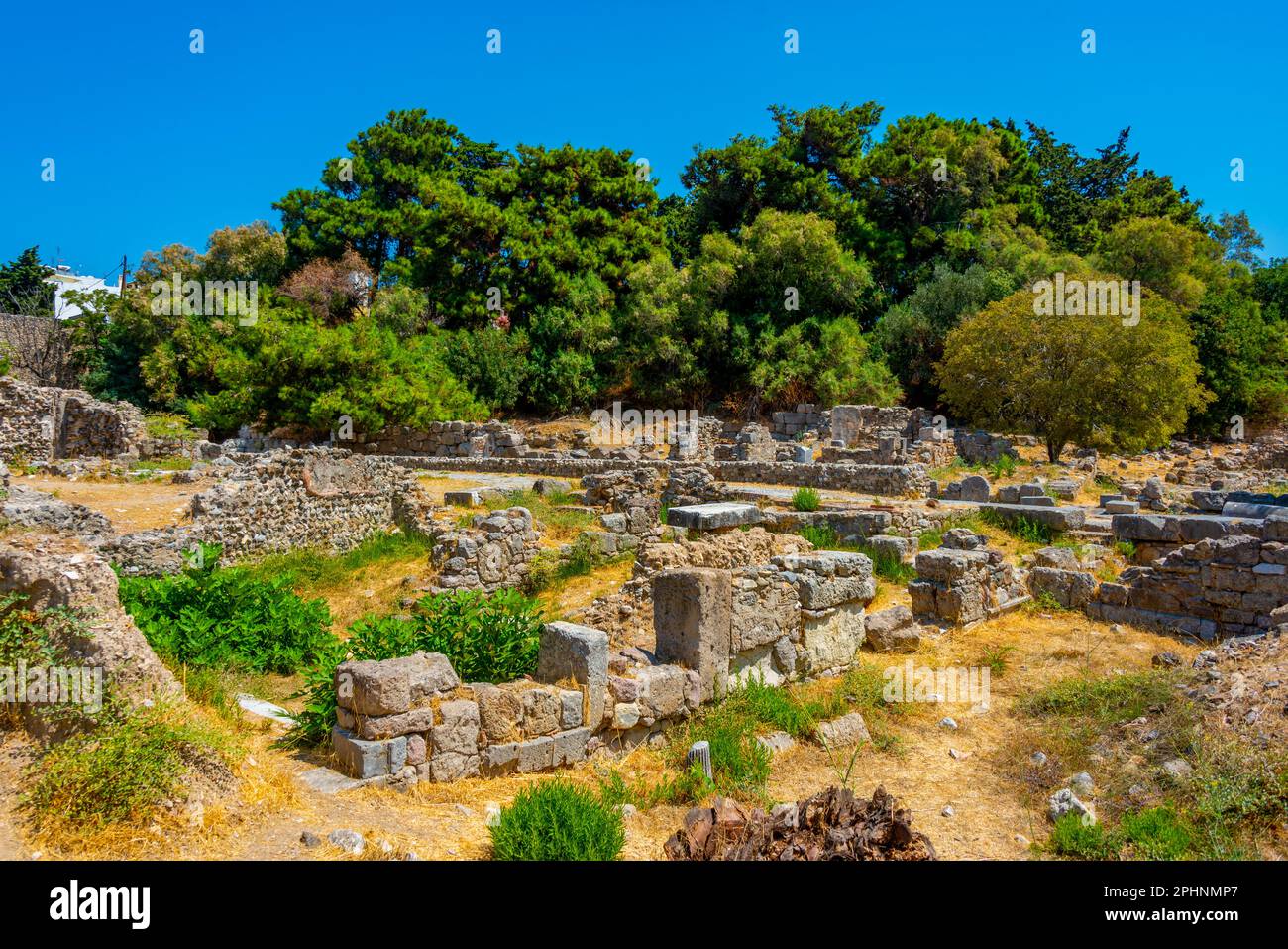 View of Nymphaeum at Greek island Kos Stock Photo - Alamy