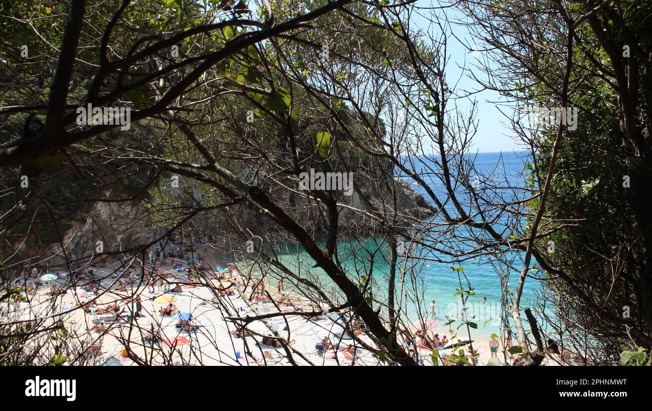 Greece, Corfu Mountain and Sea Life Stock Photo - Alamy