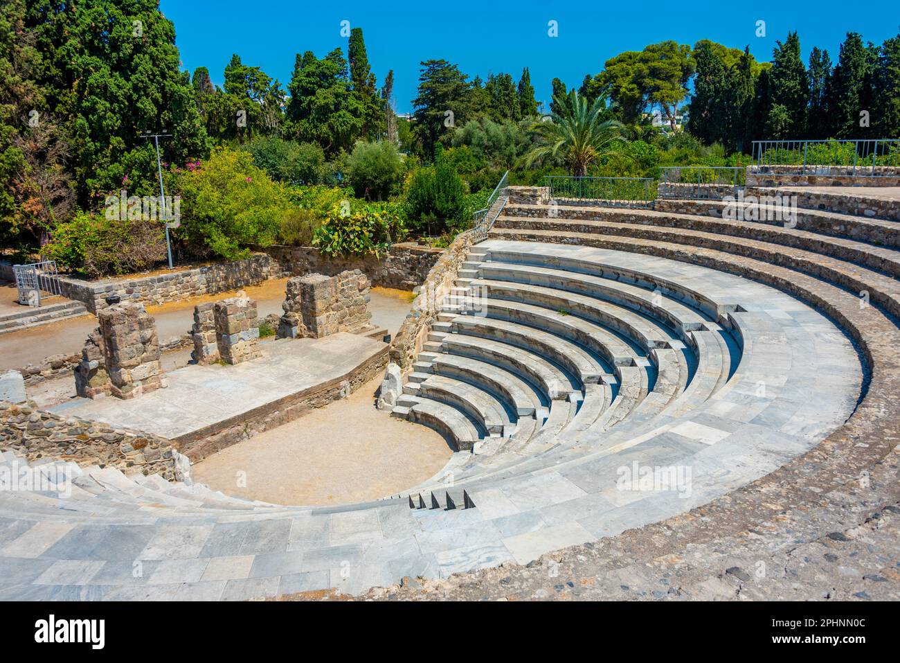 Roman Odeon of Kos in Greece Stock Photo - Alamy