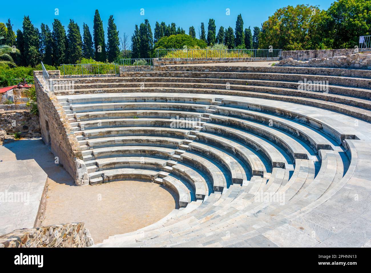 Roman Odeon of Kos in Greece Stock Photo - Alamy