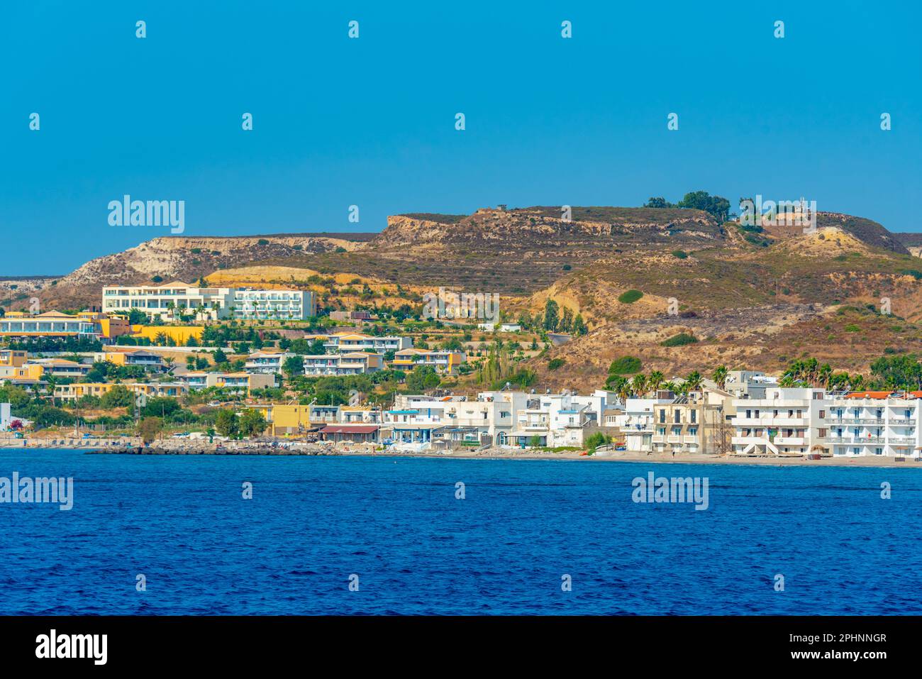 Landscape of Kardamena resort at Kos island in Greece Stock Photo - Alamy