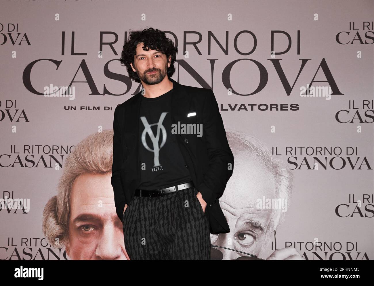Milan, . 28th Mar, 2023. Milano, Italy The return of CASANOVA film ...