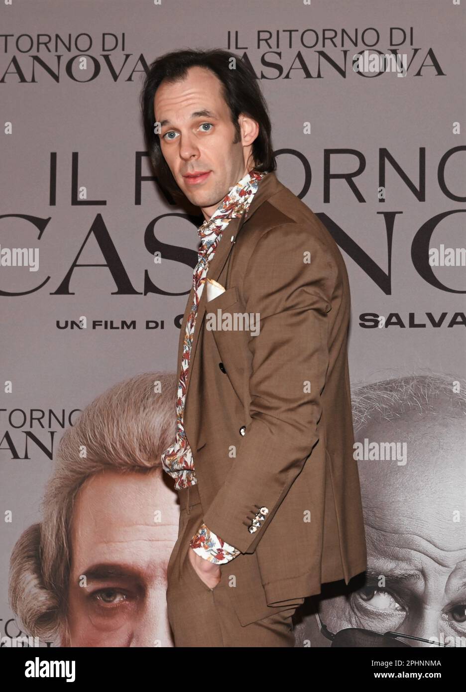 Milan, . 28th Mar, 2023. Milano, Italy The return of CASANOVA film ...