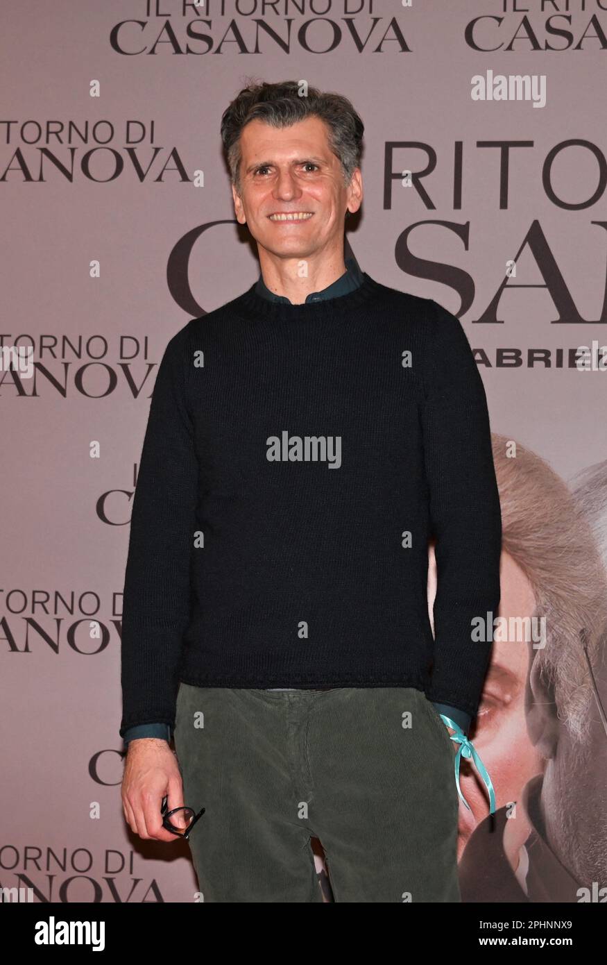 Milan, . 28th Mar, 2023. Milano, Italy The return of CASANOVA film ...