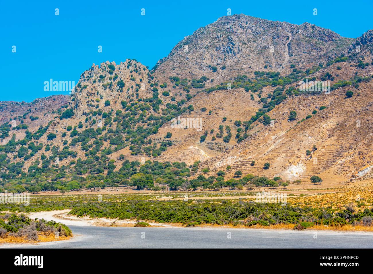 Landscape of Nisyros volcano in Greece Stock Photo - Alamy