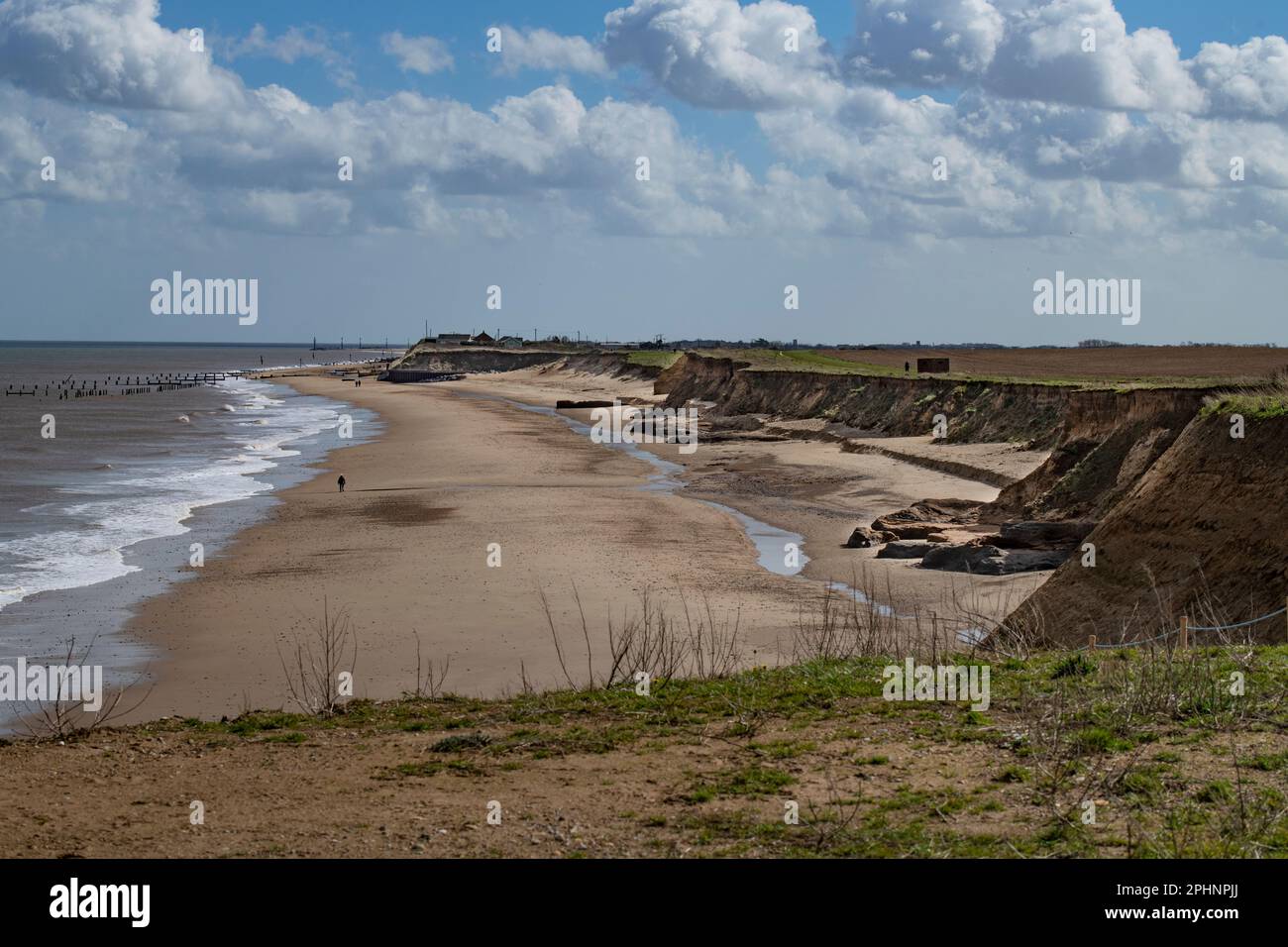 Coastal Erosion Happisburgh Norfolk England March 2023 Happisburgh ...