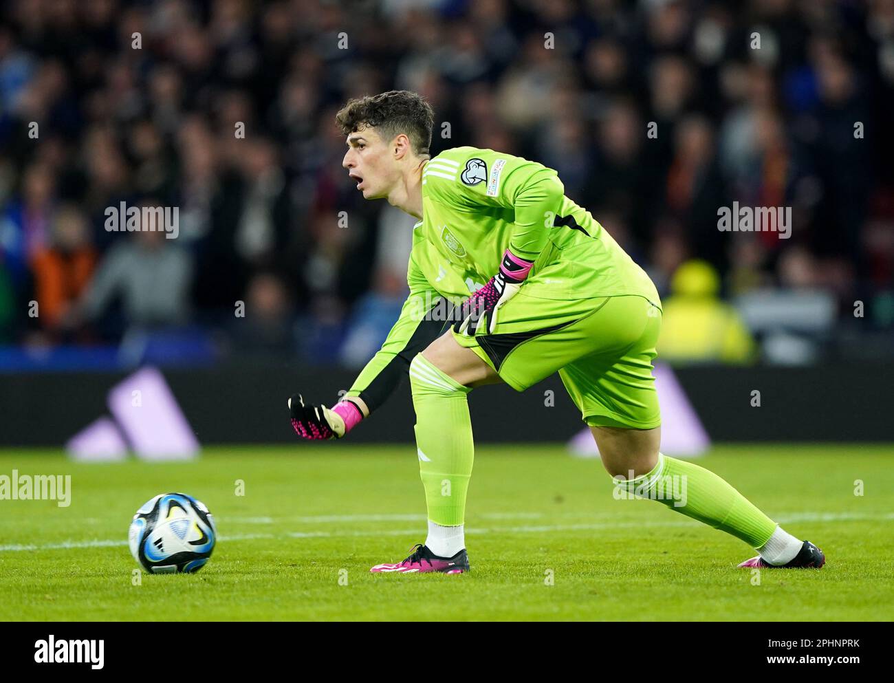 Spain goalkeeper Kepa Arrizabalaga during the UEFA Euro 2024 qualifying ...