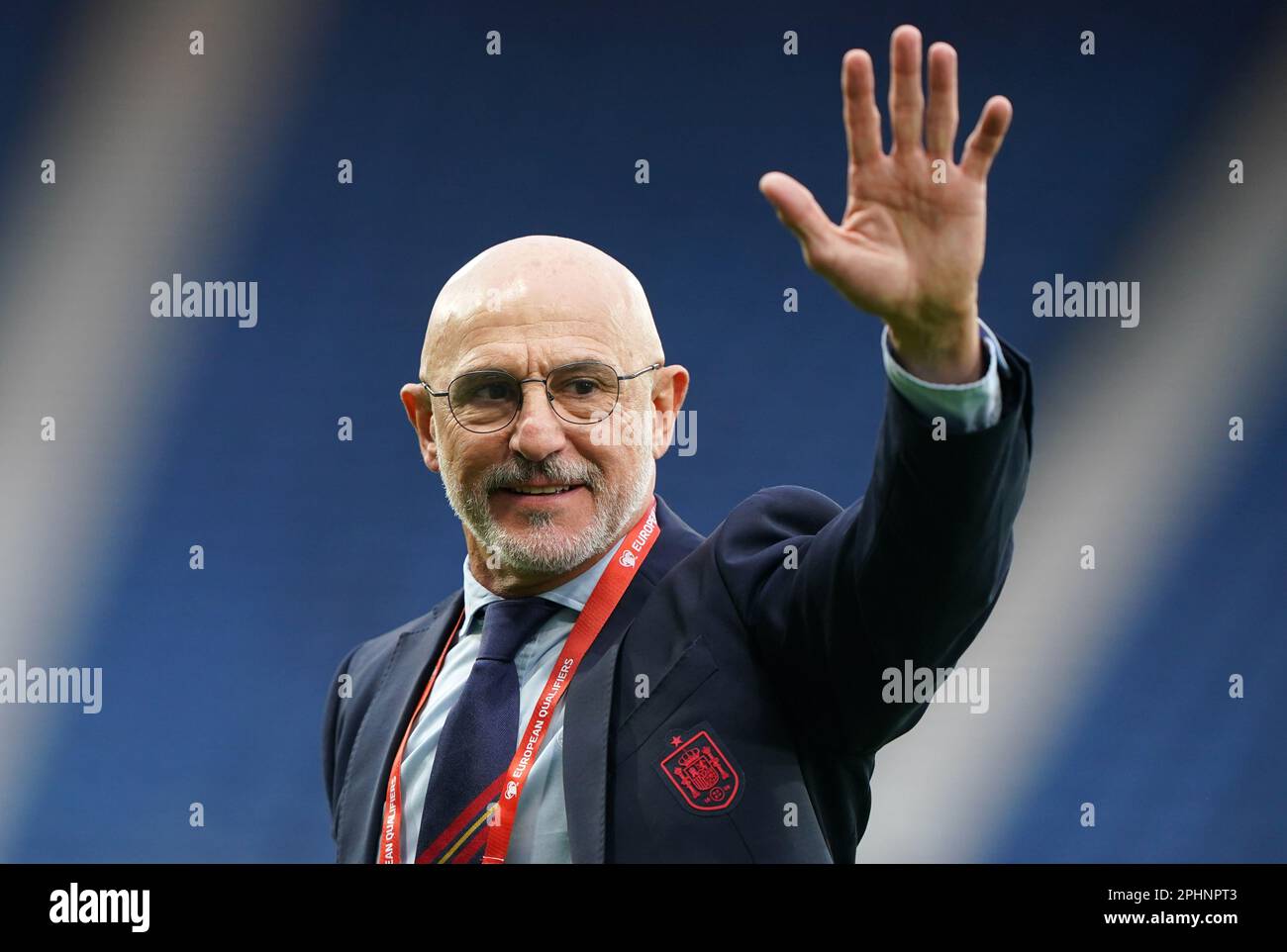 Spain manager Luis de la Fuente ahead of the UEFA Euro 2024 qualifying ...