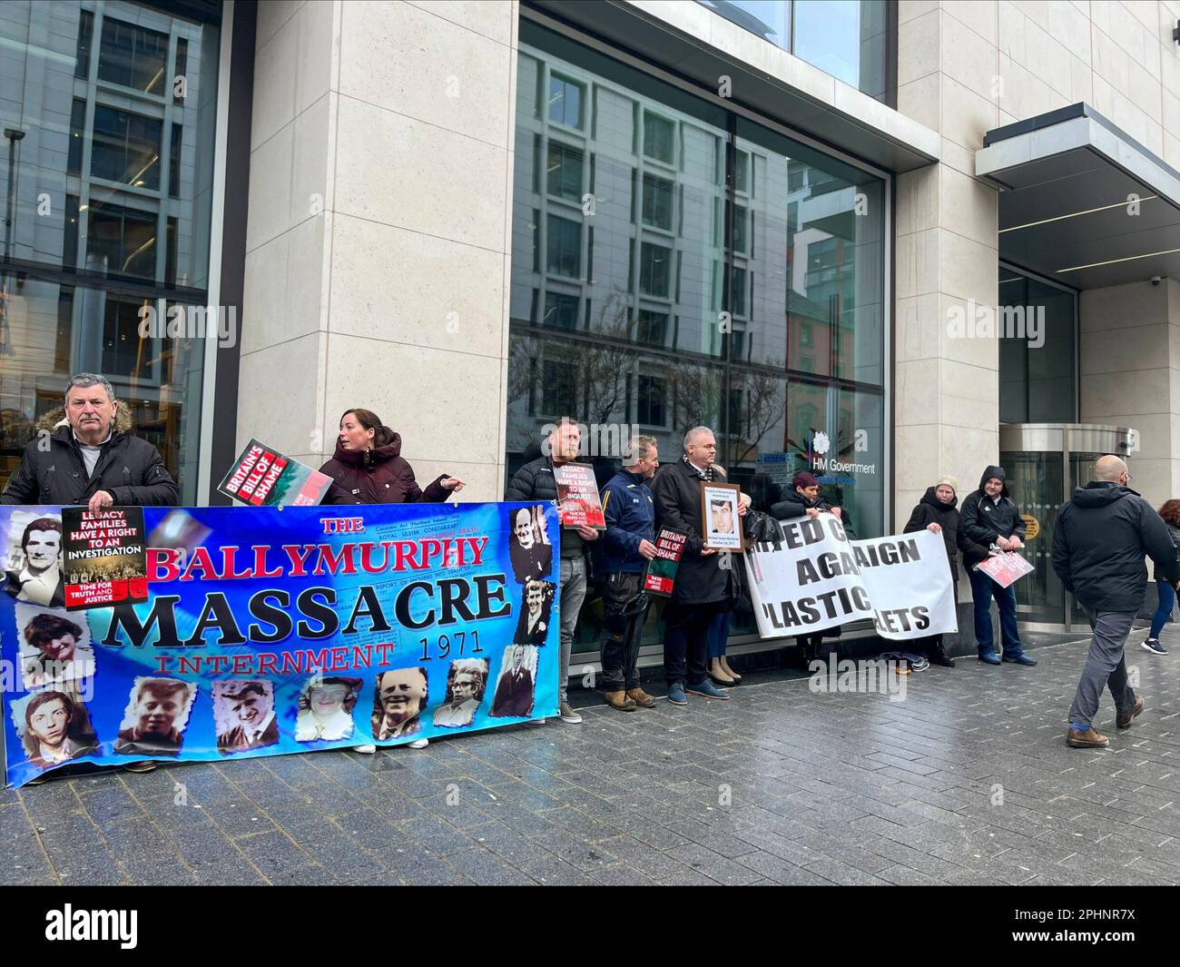 Time for Truth and Justice campaigners protest against the Northern ...