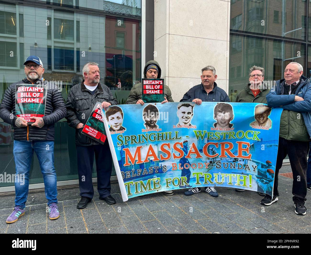 Time for Truth and Justice campaigners protest against the Northern ...