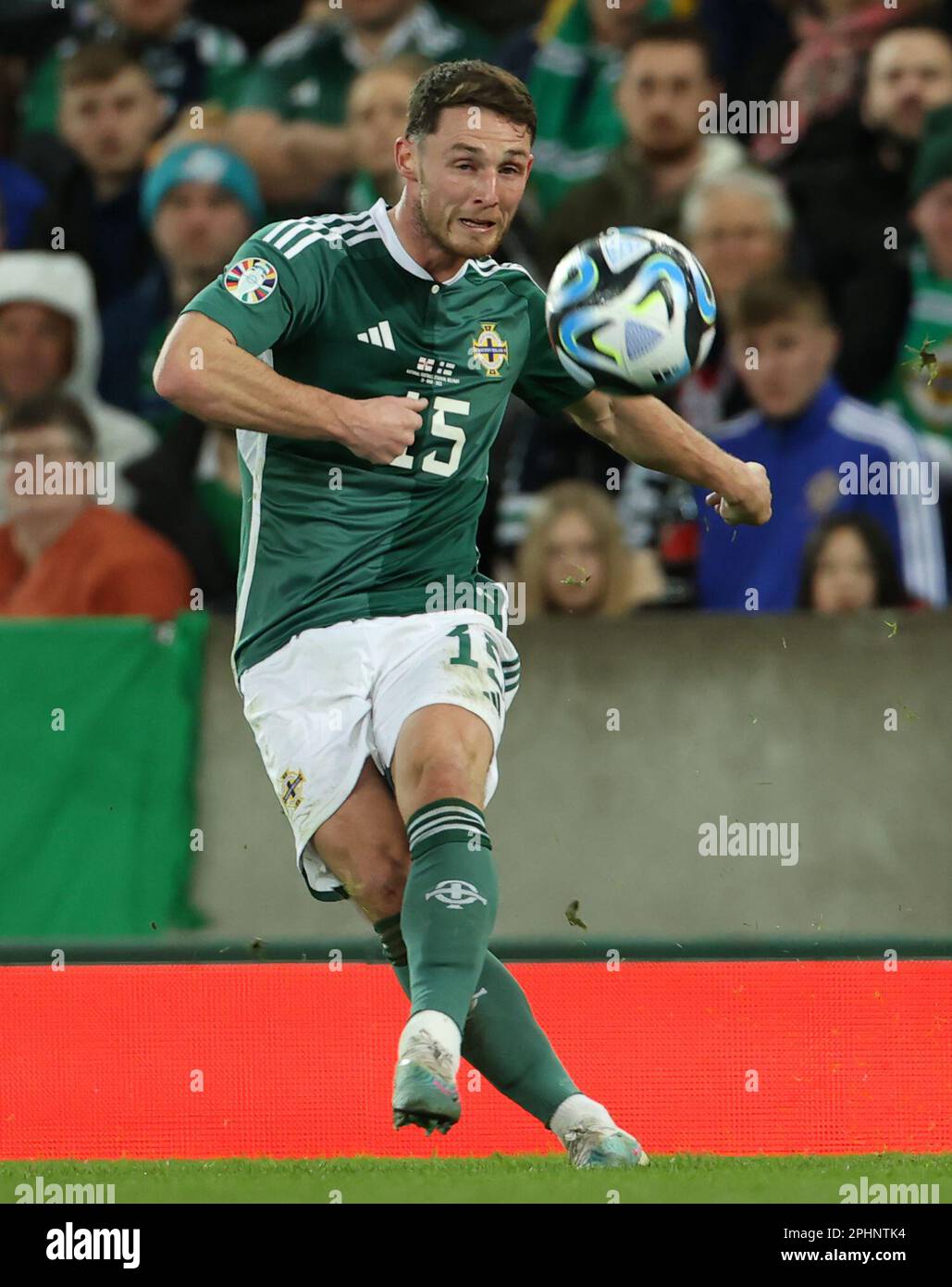 Northern Ireland's Jordan Thompson during the UEFA Euro 2024 Group H ...