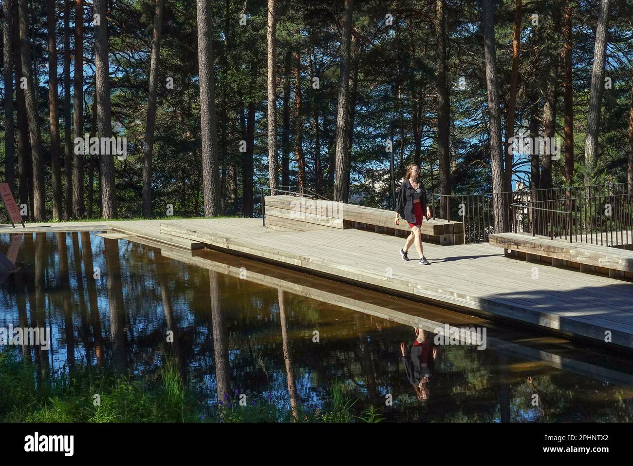 Norway, Oslo, Ekebergparken Sculpture Park is a sculpture park national ...