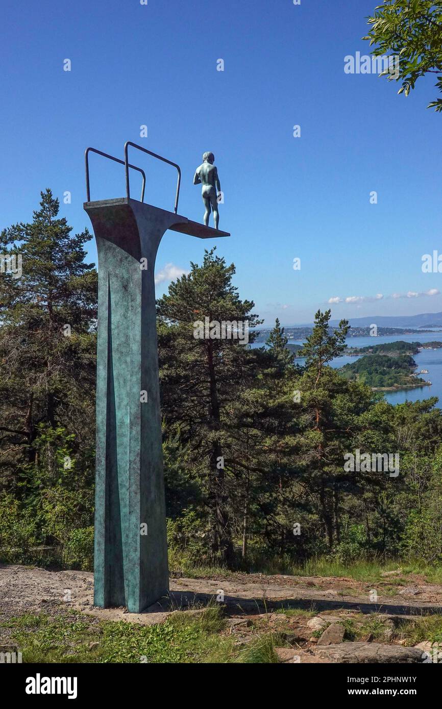 Norway, Oslo, Ekebergparken Sculpture Park is a sculpture park national ...