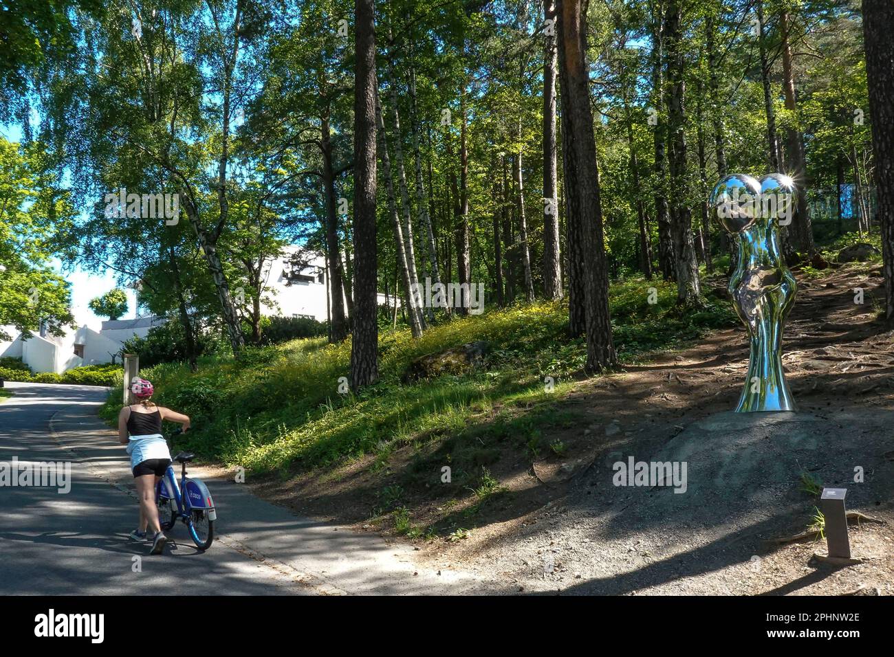 Norway, Oslo, Ekebergparken Sculpture Park is a sculpture park national ...
