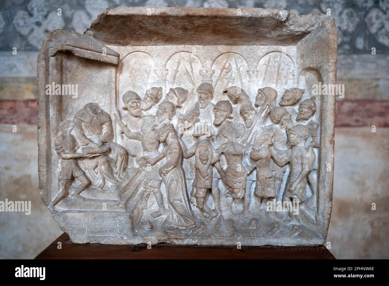 Christ before Pilate, Domenico Gagini, alabaster relief, end of the ...
