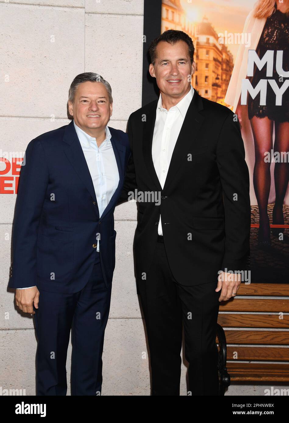 LOS ANGELES, CALIFORNIA - MARCH 28: (L-R) Ted Sarandos, Chief Executive Officer of Netflix and ...