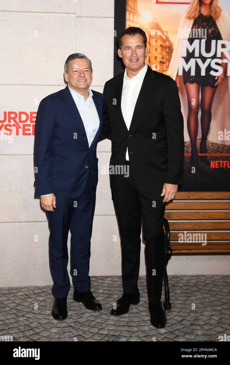 LOS ANGELES, CALIFORNIA - MARCH 28: (L-R) Ted Sarandos, Chief Executive Officer of Netflix and ...