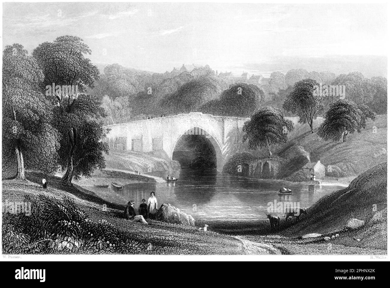 River don bridge Black and White Stock Photos & Images - Alamy