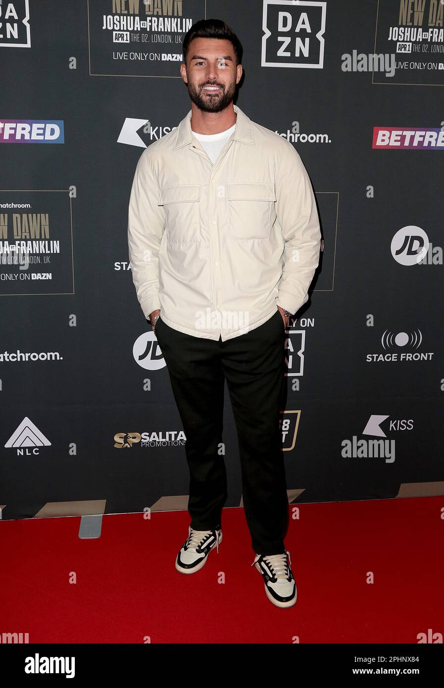Mar 27, 2023 - London, England, UK - Liam Reardon attending Joshua vs ...