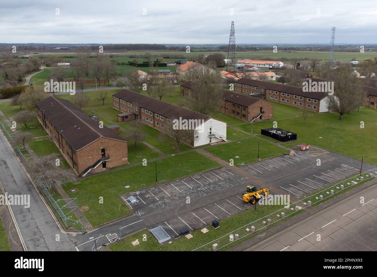 An aerial view of RAF Wethersfield in Essex, as Immigration Minister ...