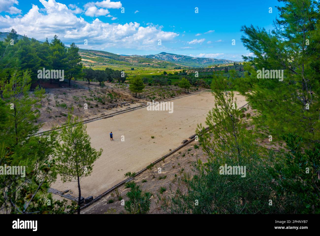 Ancient Stadium of Nemea in Greece Stock Photo - Alamy