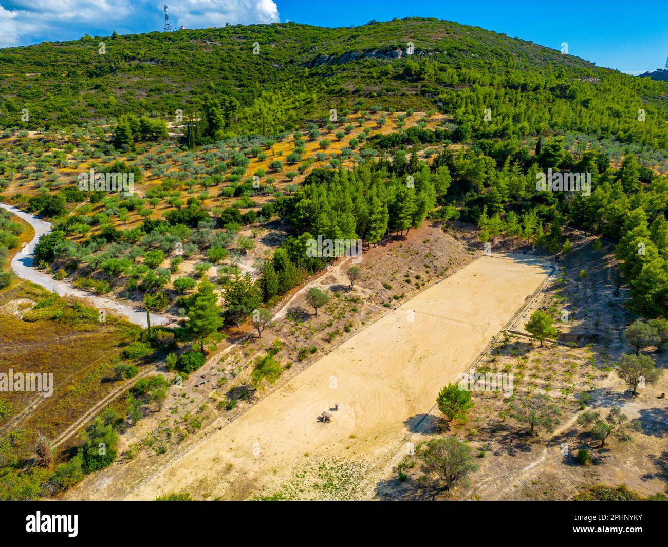 Ancient Stadium of Nemea in Greece Stock Photo - Alamy