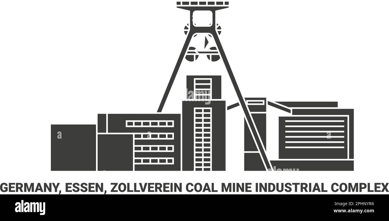 Germany, Essen, Zollverein Coal Mine Industrial Complex travel landmark ...