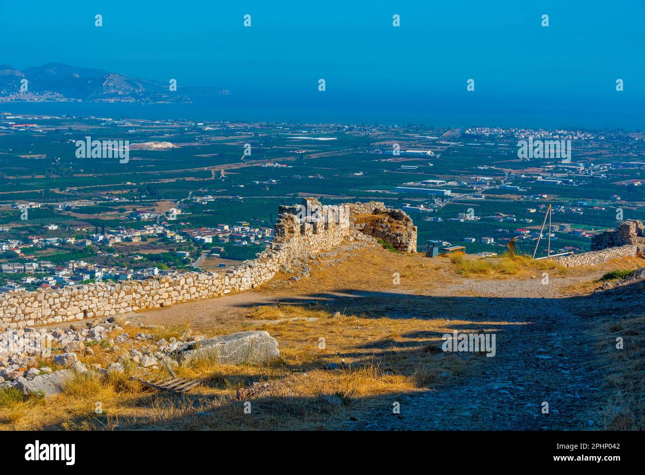 Larissa castle near greek town Argos Stock Photo - Alamy