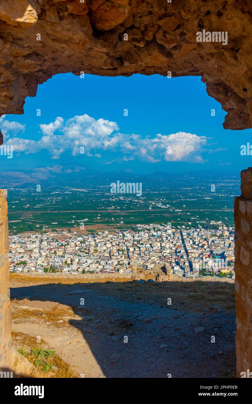 Larissa castle near greek town Argos Stock Photo - Alamy