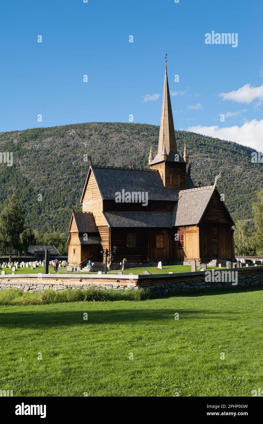 Lom Stave Church, Fossbergom Lom municipality in Innlandet county ...
