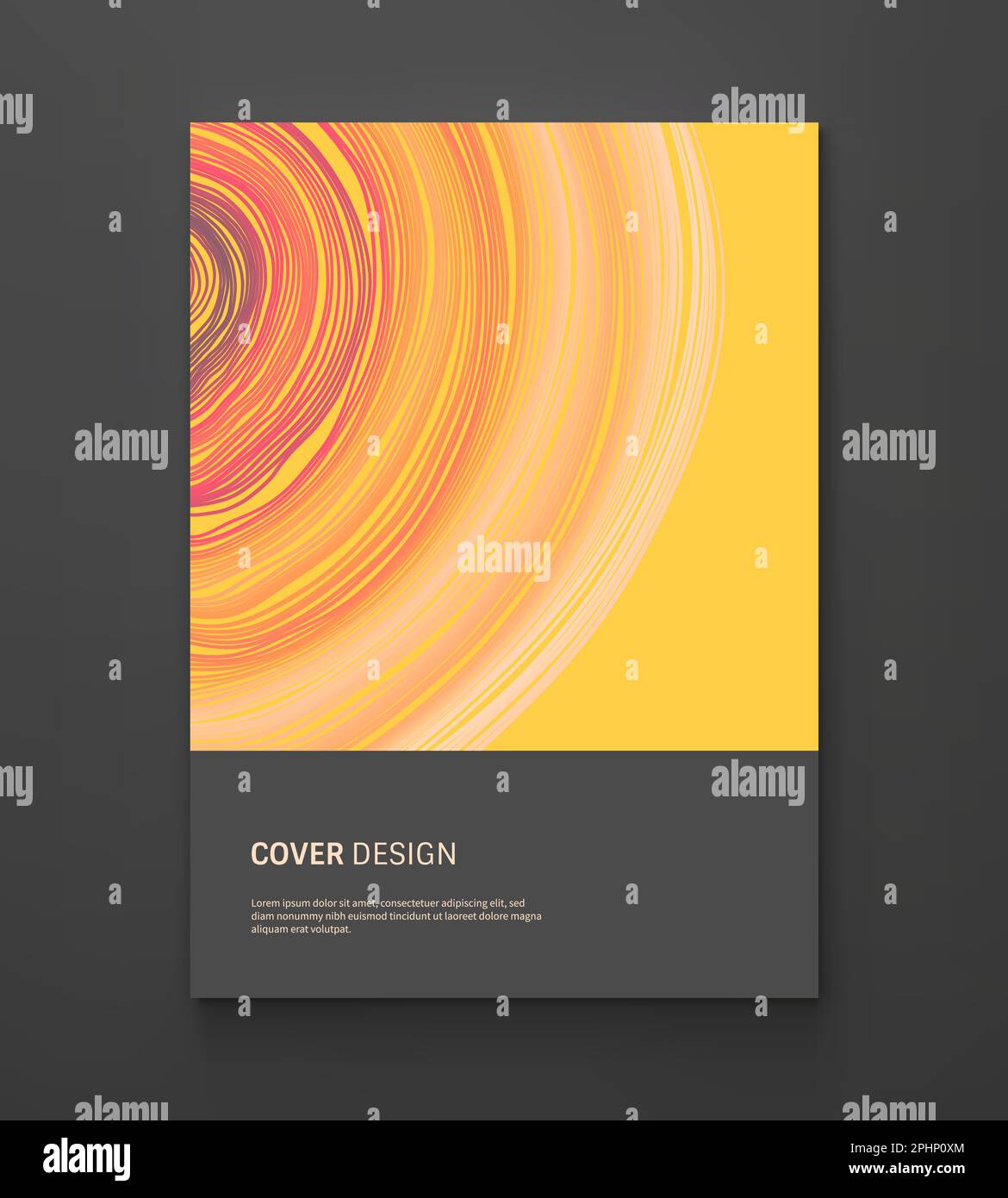 Abstract circular background with many thin lines. Many random circle ...