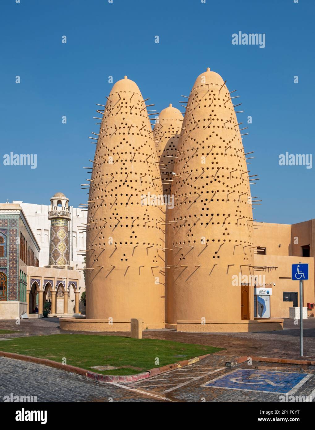 Pigeon Towers, Katara Cultural Village, Doha, Qatar Stock Photo - Alamy