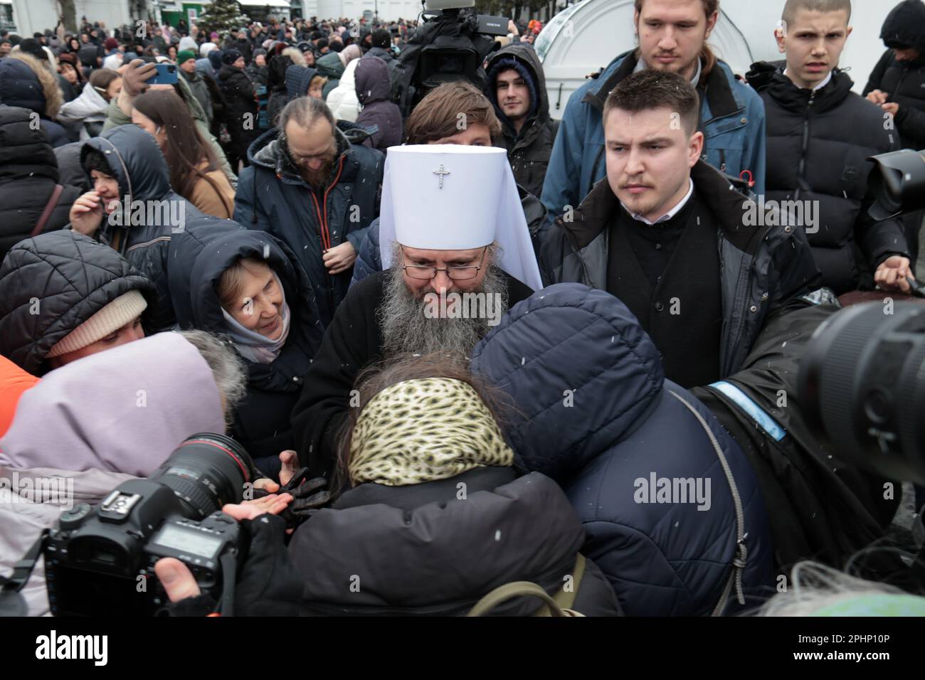 KYIV, UKRAINE - MARCH 29, 2023 - Metropolitan Klyment (Vecheria), head of the synodal ...