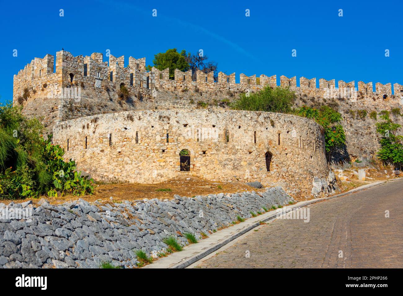 View of Akronafplia's Castle in Nafplio, Greece Stock Photo - Alamy