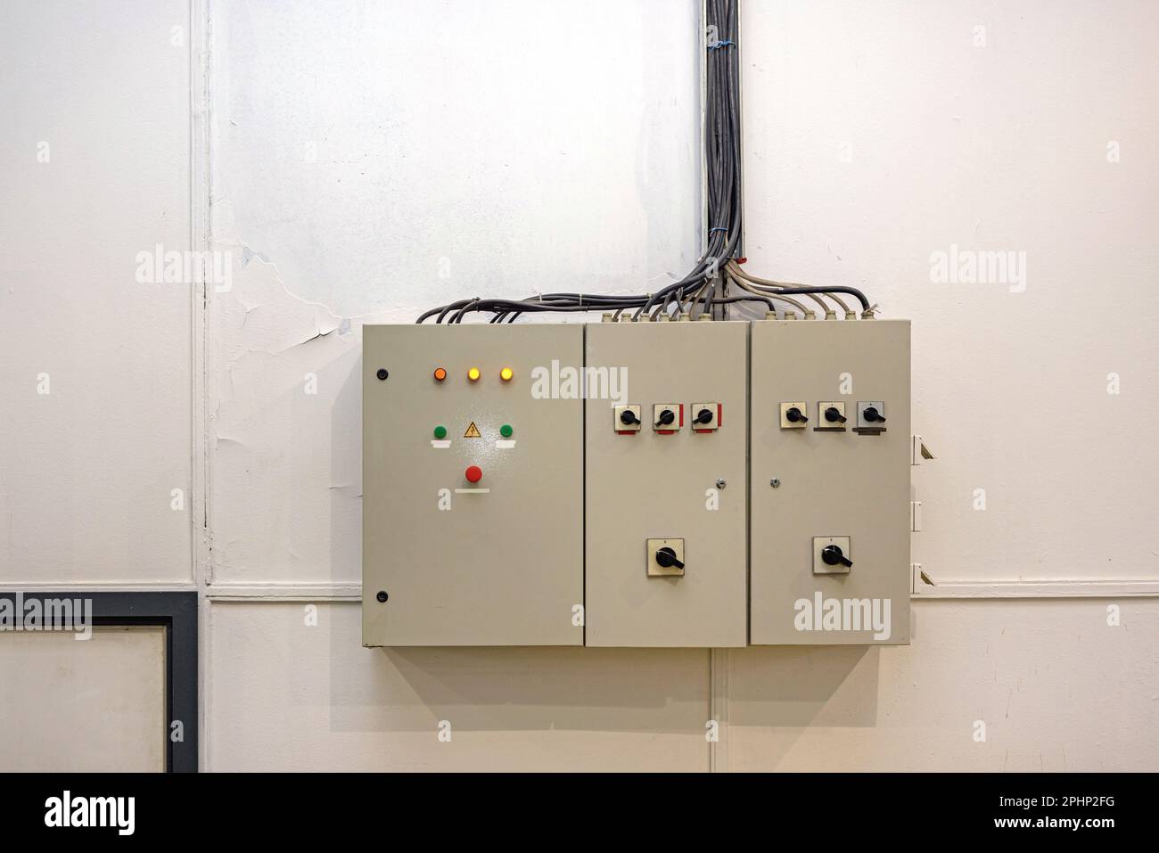 Wall Mounted Electric Power Box Control Panel Stock Photo - Alamy