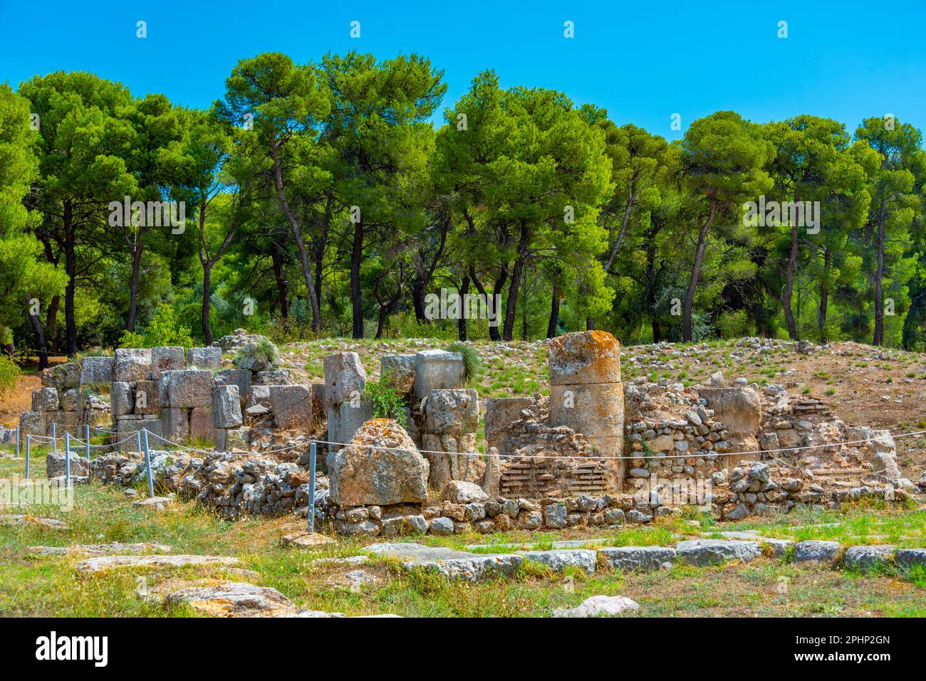 Ruins of the Sanctuary of Asklepios at Epidaurus in Greece Stock Photo ...