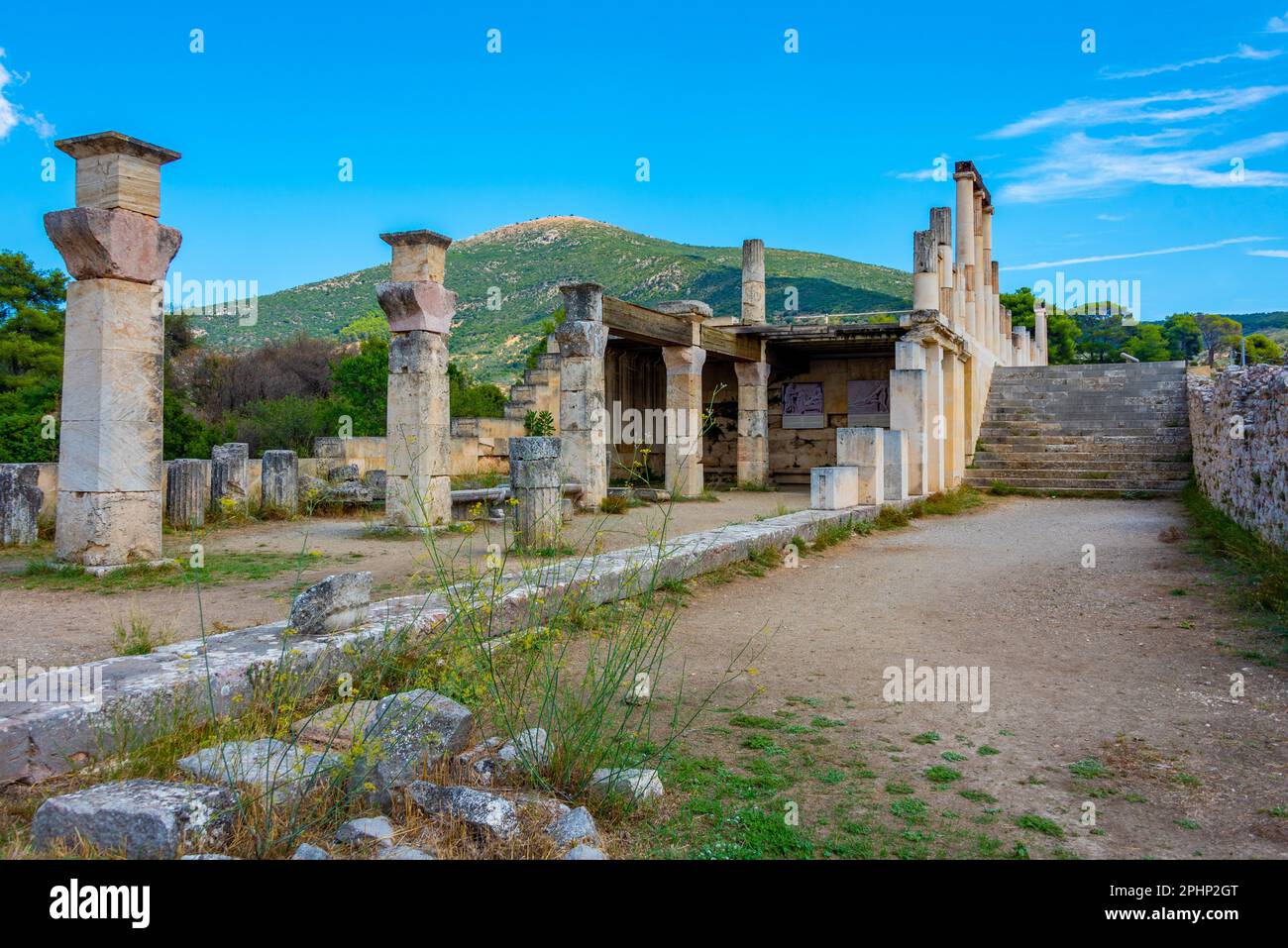 Ruins of the Sanctuary of Asklepios at Epidaurus in Greece Stock Photo ...