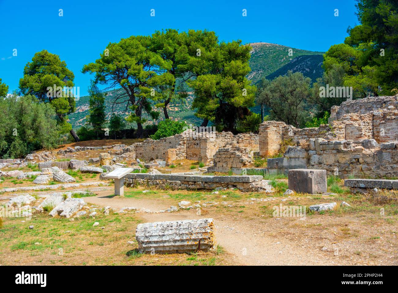 Ruins of the Sanctuary of Asklepios at Epidaurus in Greece Stock Photo ...