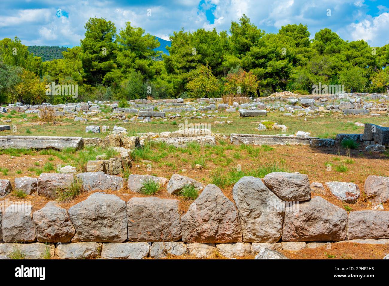 Ruins of the Sanctuary of Asklepios at Epidaurus in Greece Stock Photo ...