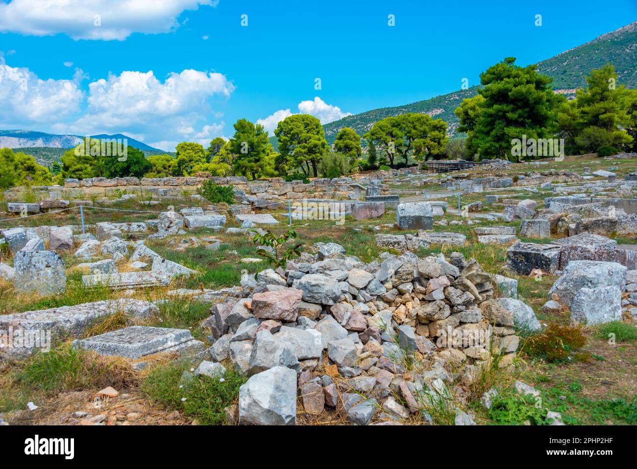 Ruins of the Sanctuary of Asklepios at Epidaurus in Greece Stock Photo ...