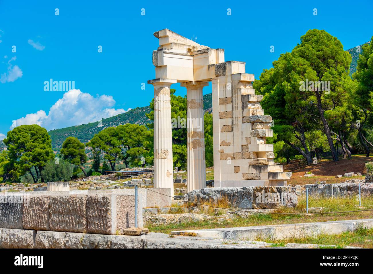 Temple of Asclepius at Epidaurus in Greece Stock Photo - Alamy
