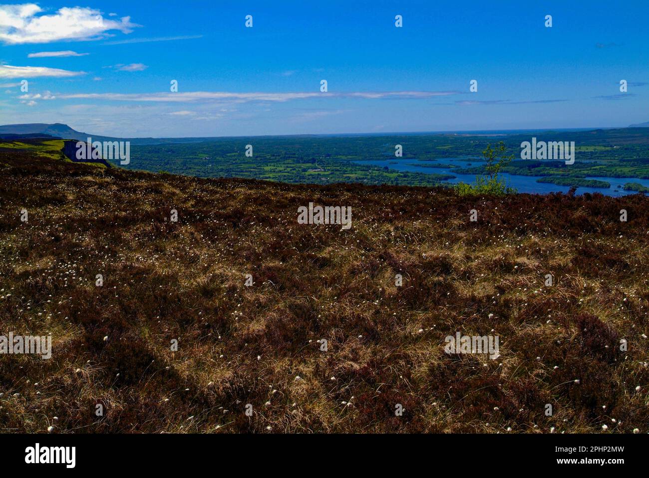 Lower Lough Erne from Cliffs of Magho viewpoint, County Fermanagh ...