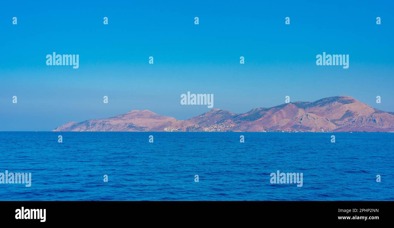 Landscape of Hydra island in Greece Stock Photo - Alamy