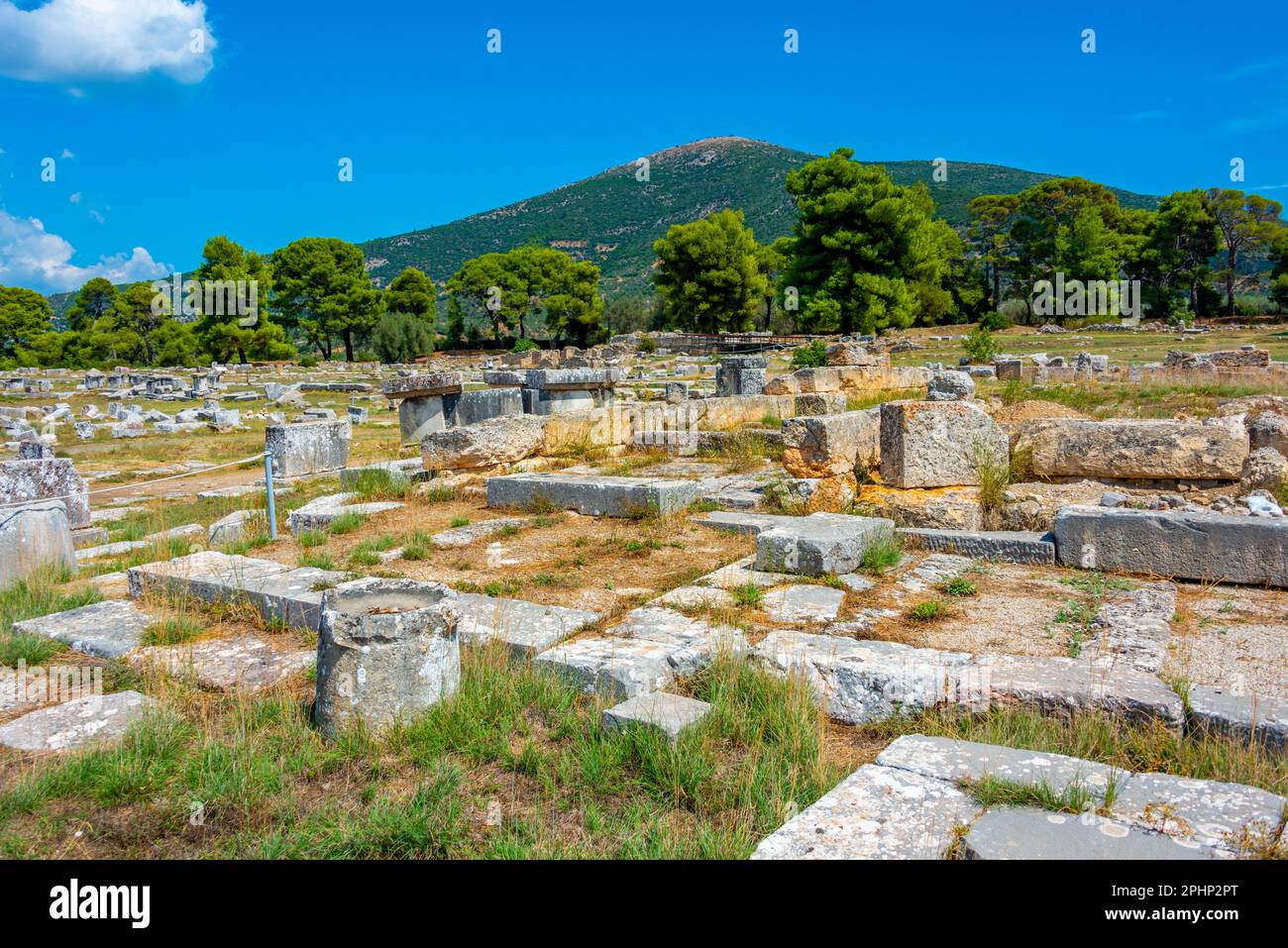 Ruins of the Sanctuary of Asklepios at Epidaurus in Greece Stock Photo ...