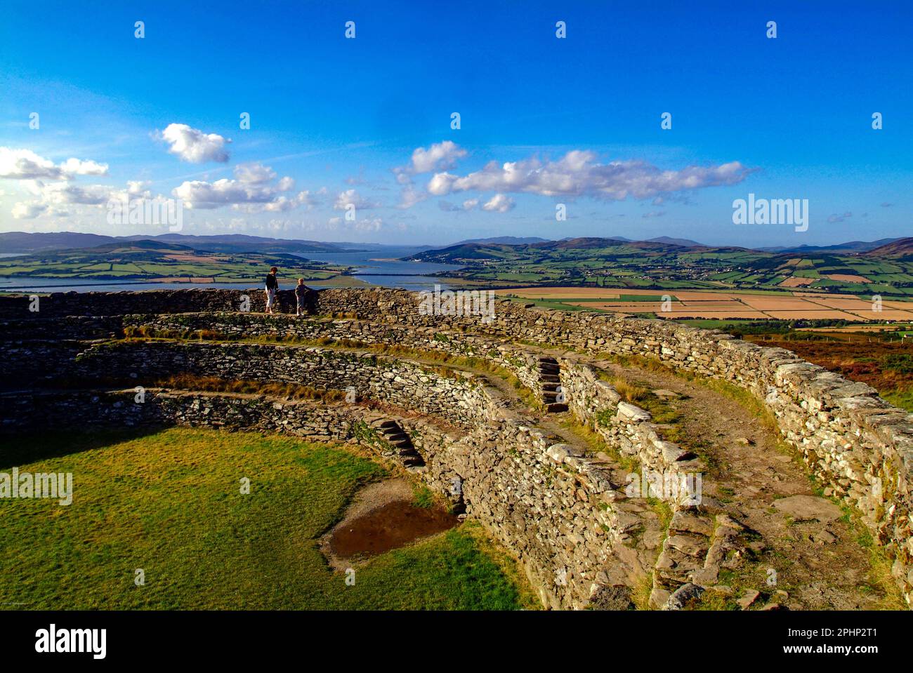 Grianan of Aileach, Greenan Fort, County Donegal, Ireland Stock Photo ...