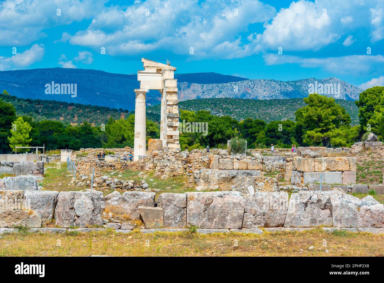 Temple of Asclepius at Epidaurus in Greece Stock Photo - Alamy